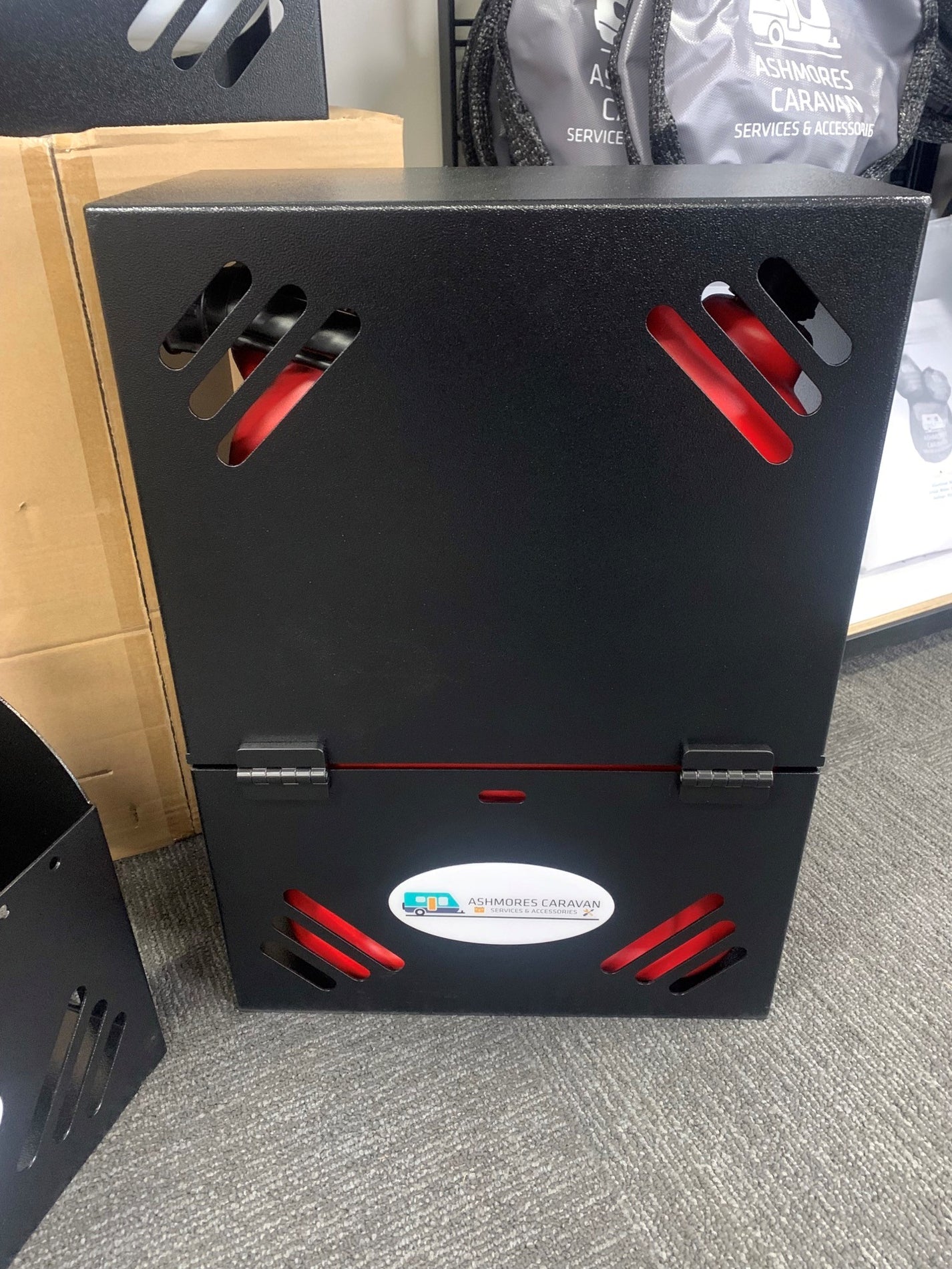 Lockable Jerry Can Holder – Ashmores Caravan Services & Accessories