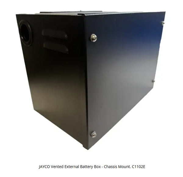 JAYCO Vented External Battery Box - Chassis Mount – Ashmores Caravan ...