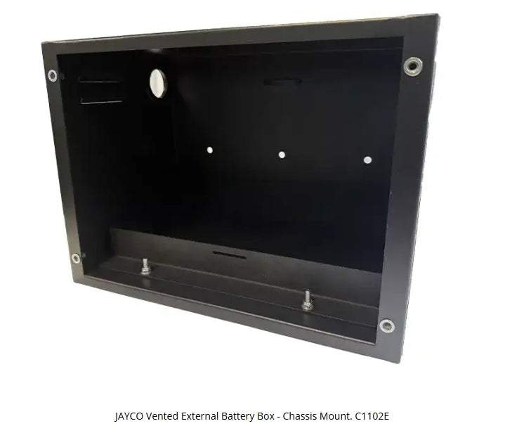 JAYCO Vented External Battery Box - Chassis Mount | Caravan Accessories ...