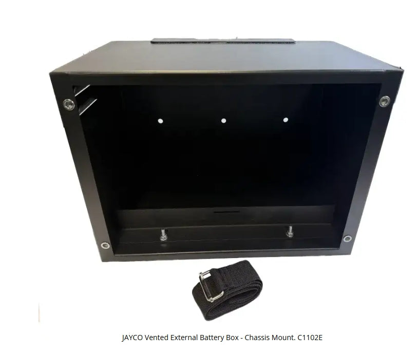 JAYCO Vented External Battery Box - Chassis Mount | Caravan Accessories ...